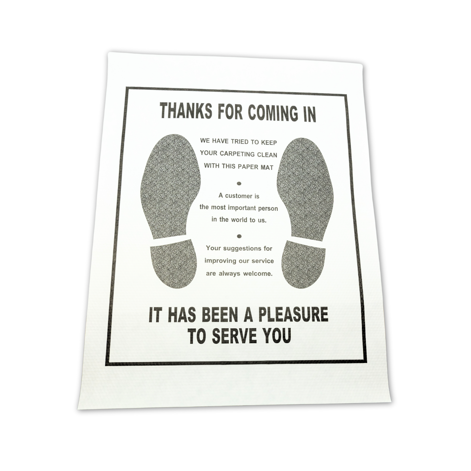 Paper Floor Mats