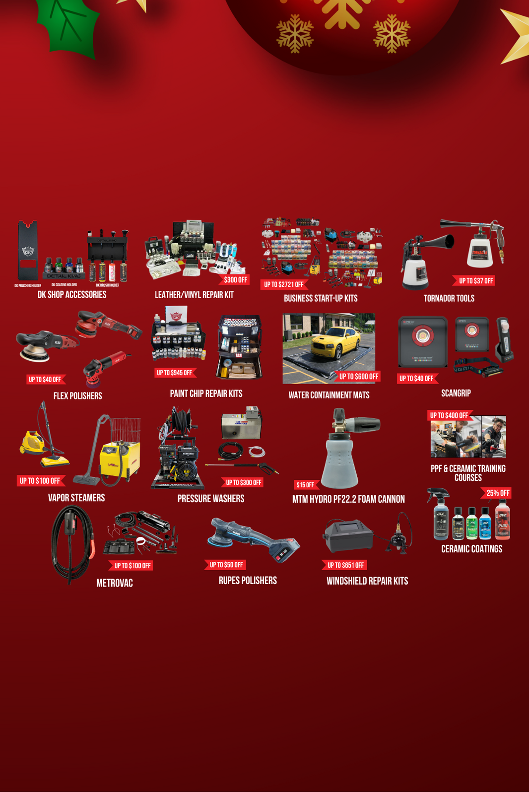 Auto Detailing Supplies, Equipment, and Training